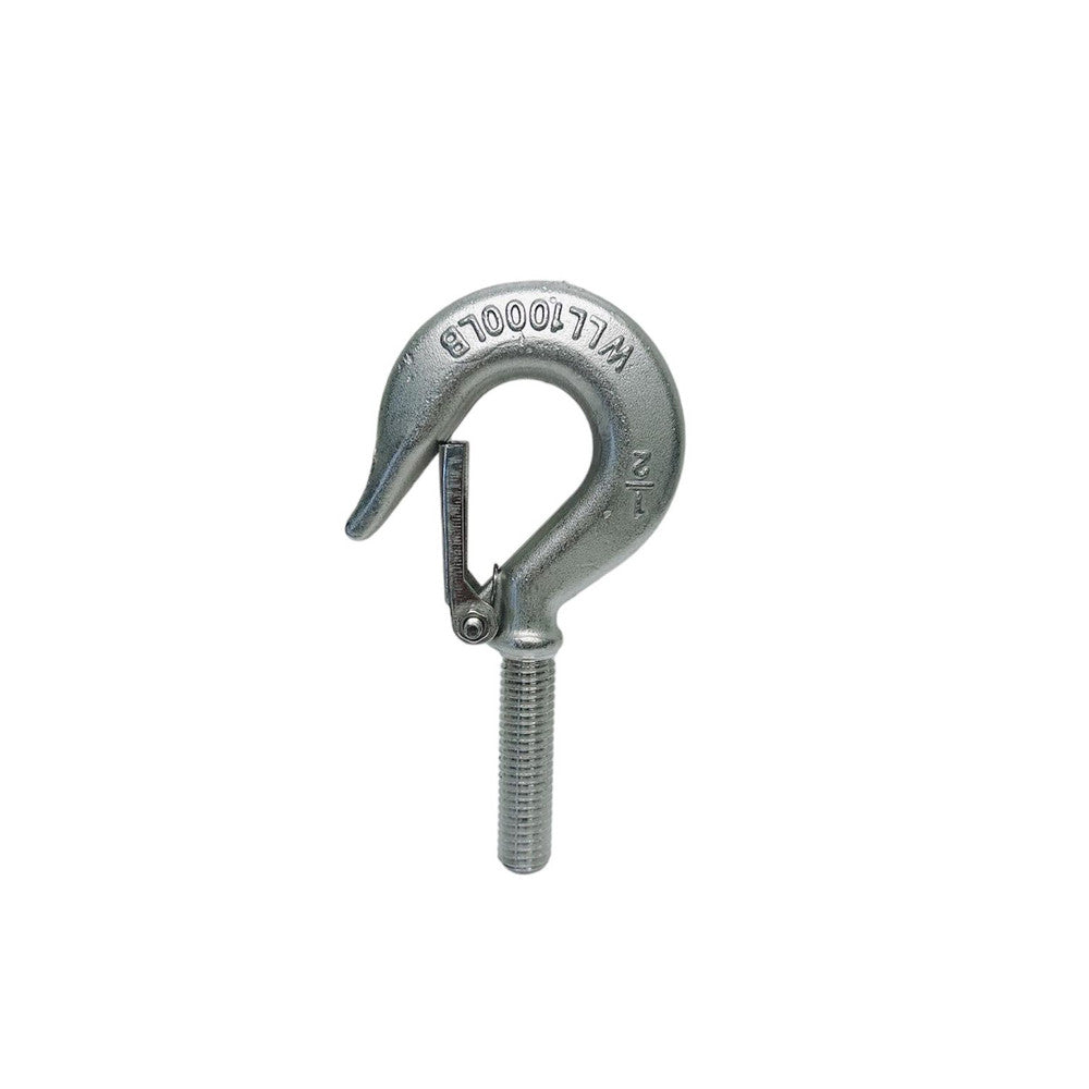 Marine 1/2" Threaded Shank Hook Drop Forged Hook 1,000 Lb WLL Stainles ...