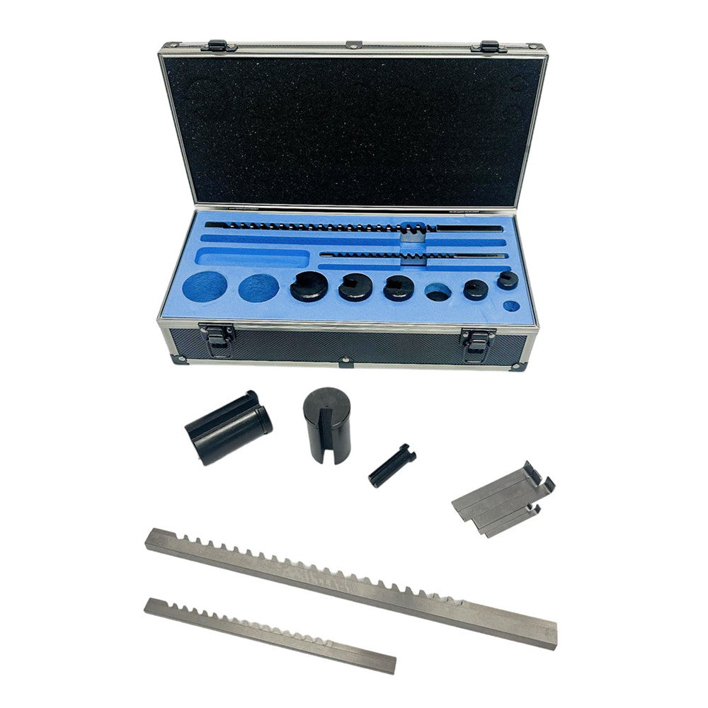 No.10 HSS Keyway Broach Precision Ground Teeth Cutter Bushings Shim 18 ...