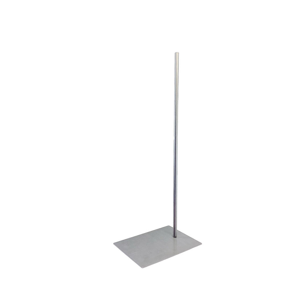 Raw Steel Metal Mannequin Stand, 16"x12", Rectangular Base With long 7 ...