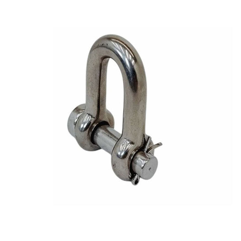Mil-Spec Forged 1/2" Round Pin Chain Shackle 3,000 Lb WLL Stainless St ...