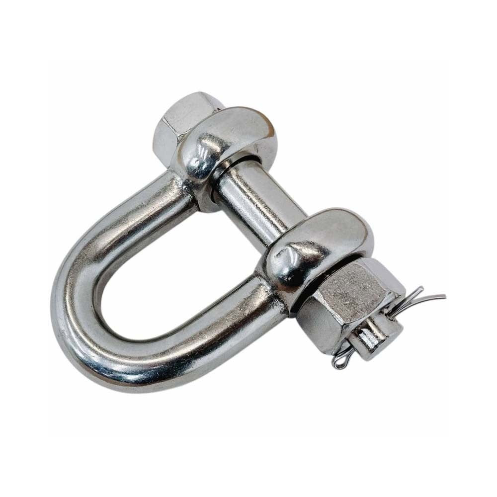 Forged 1" Bolt Pin Chain Shackle 10,000 Lbs WLL Stainless Steel T316 M ...
