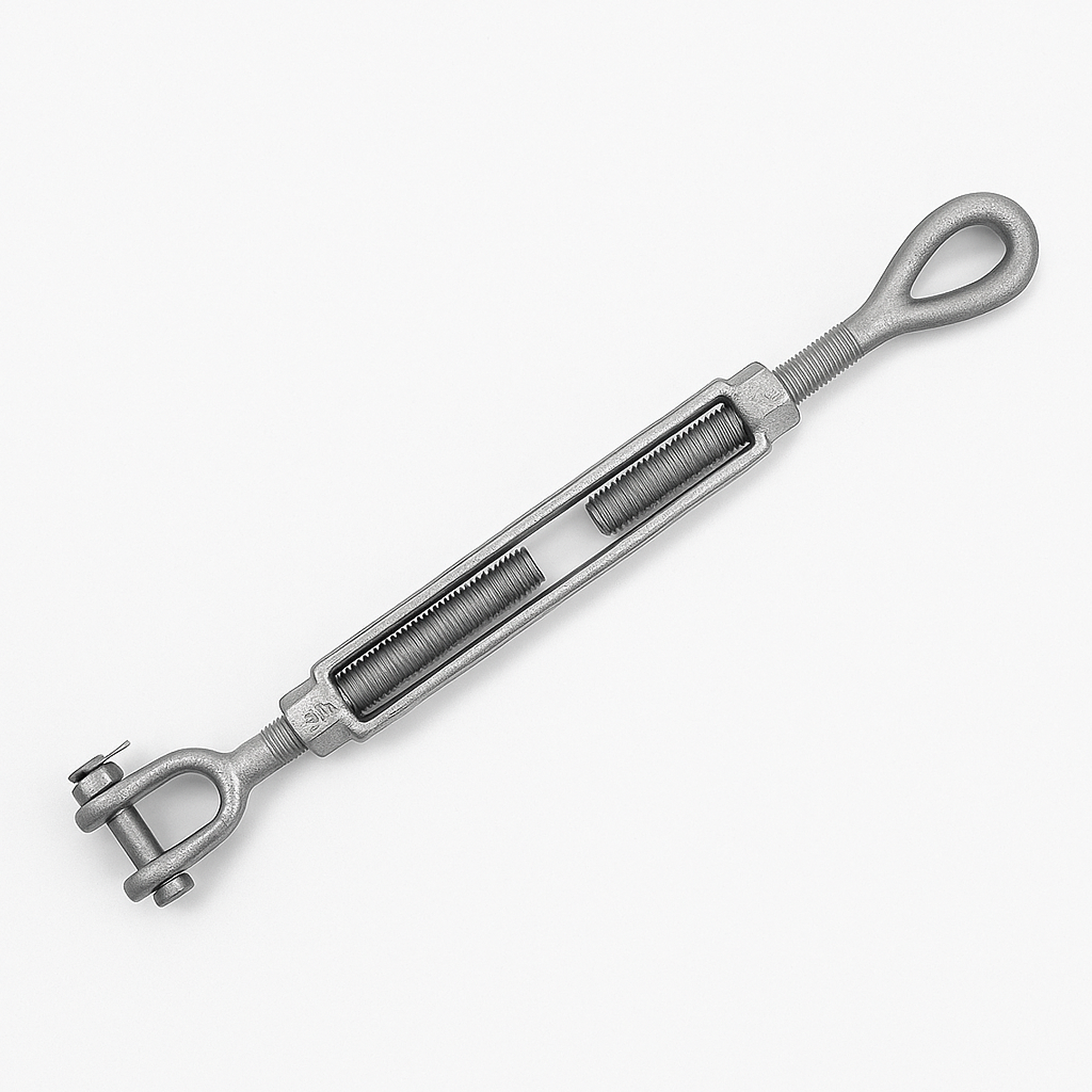 Mil-spec T316 Stainless Steel 3/8" x 6" Jaw Eye Turnbuckle 1,200 Lbs W ...