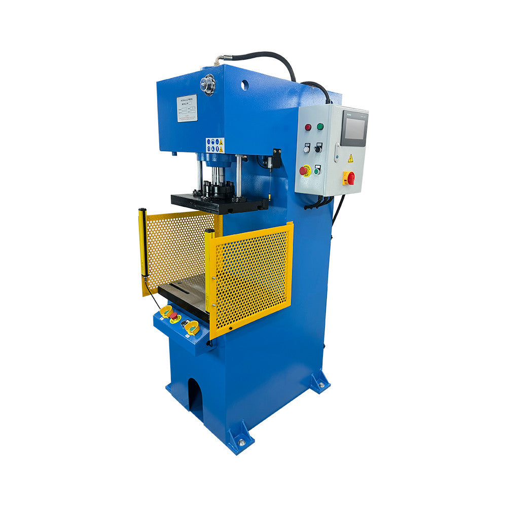 4HP CNC 20-Ton Hydraulic C-Frame Press 9-7/8" Stroke, 220 V, 3-Phase ...