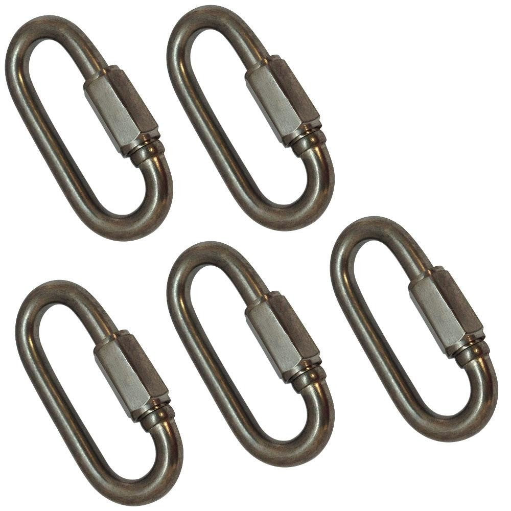 5 PC 3/16'' 316SS Marine Master Quick Link Boat WLL 400 LBS – DBM IMPORTERS