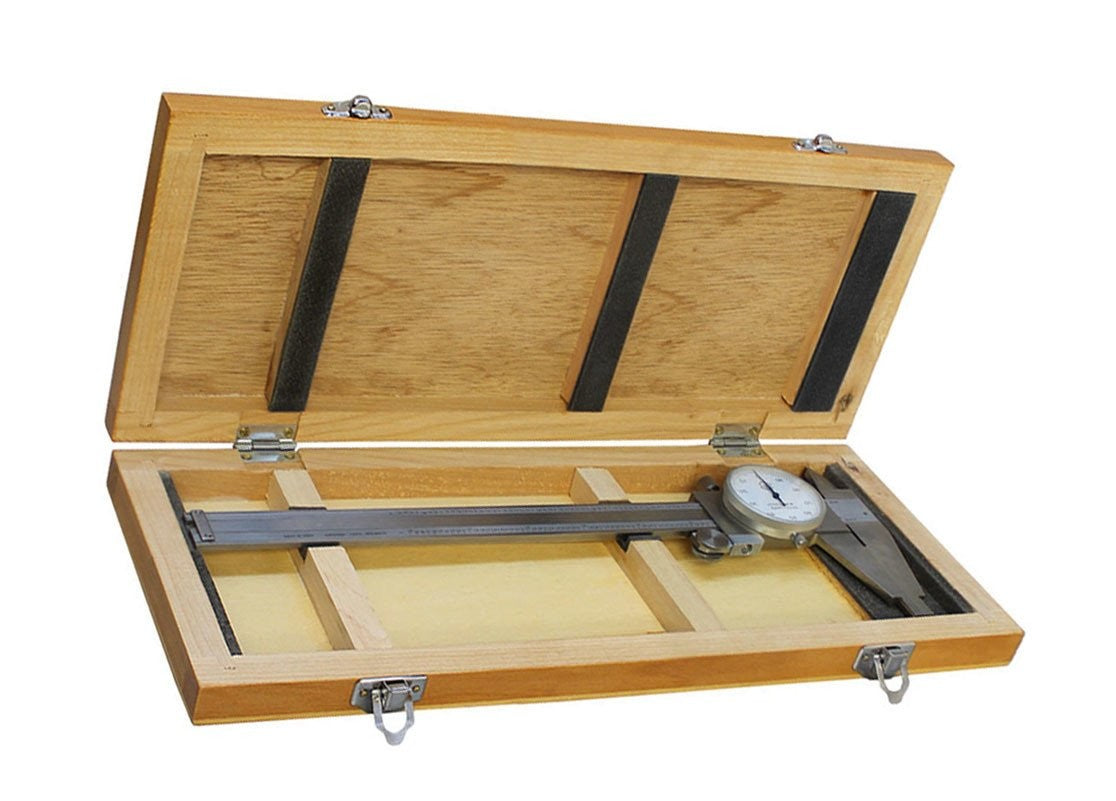 HD 8'' Long Range Dial Caliper Upper Jaw 0.001'' Graduation Hardened S ...