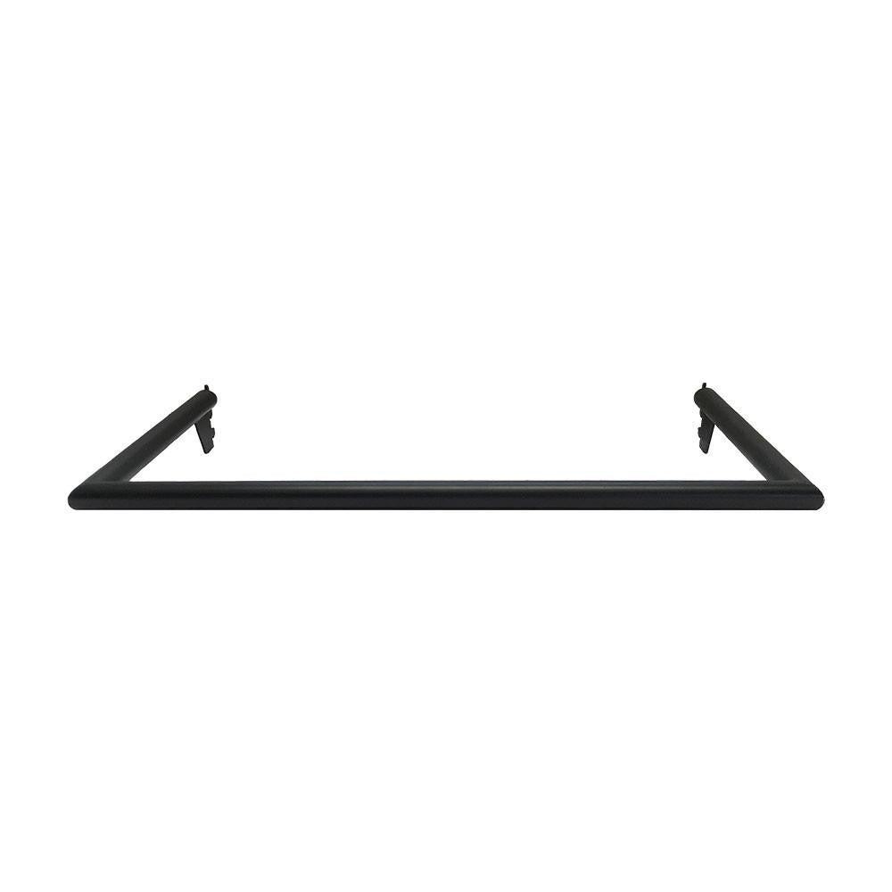 Matte Black Industrial Pipe Rack Hangrail 24 Inch Display Fixture Clot ...