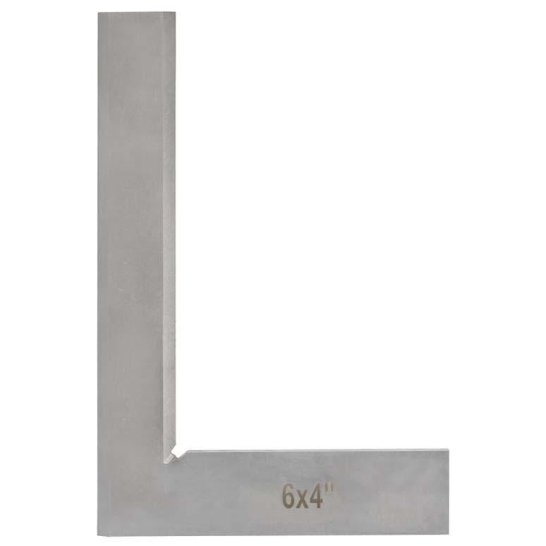 Work Shop Precision Square Bevel Edge Square 6'' Blade x 4'' Beam Stee ...