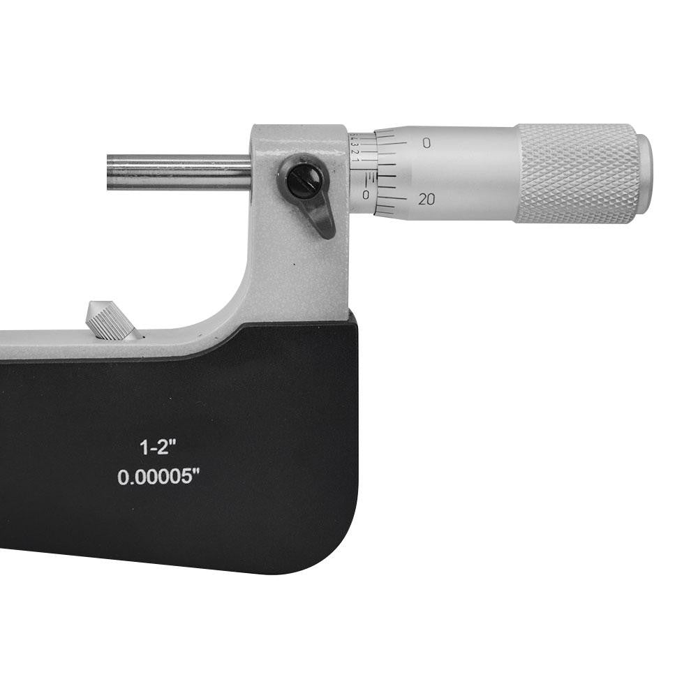 Range 1-2" Dial Indicating Micrometer Snap Gage Indicator Grad .00005 ...