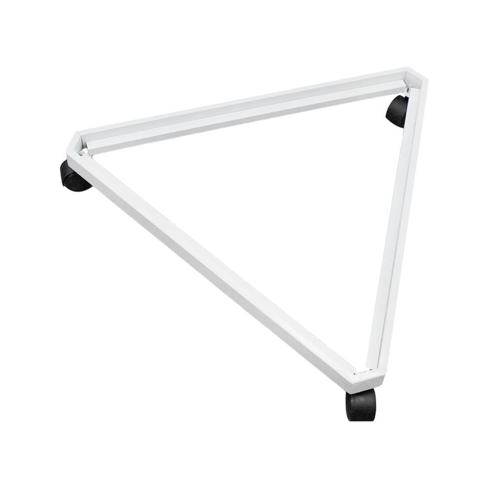 Rolling Triangle Dolly Base 3 Way WHITE Casters 24" x 27" Display Grid ...