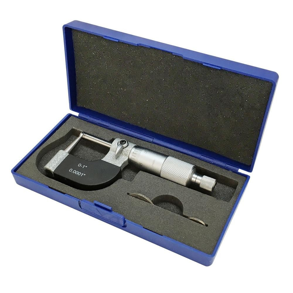 Tube Micrometer 0-1"/0.000" Carbide Tipped Spherical Anvil Neck Ball ...