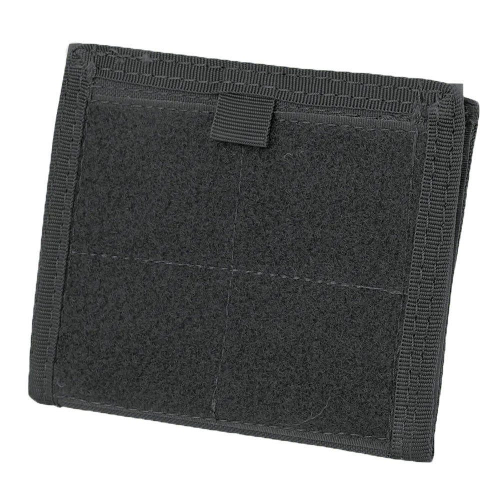 BLACK Tactical ID Panel Zipper Pocket MOLLE PALS Modular Card Wallet P ...