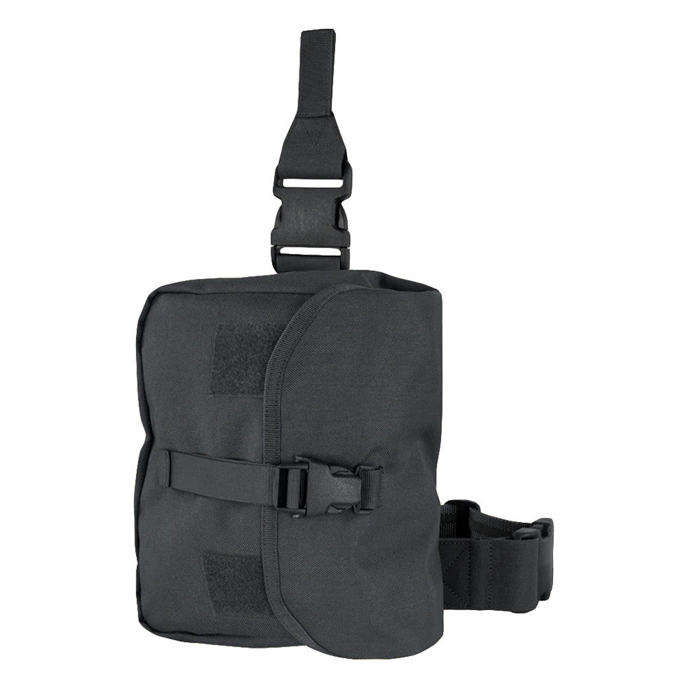 BLACK Tactical Gas Mask Drop Leg Pouch Rig – DBM IMPORTERS