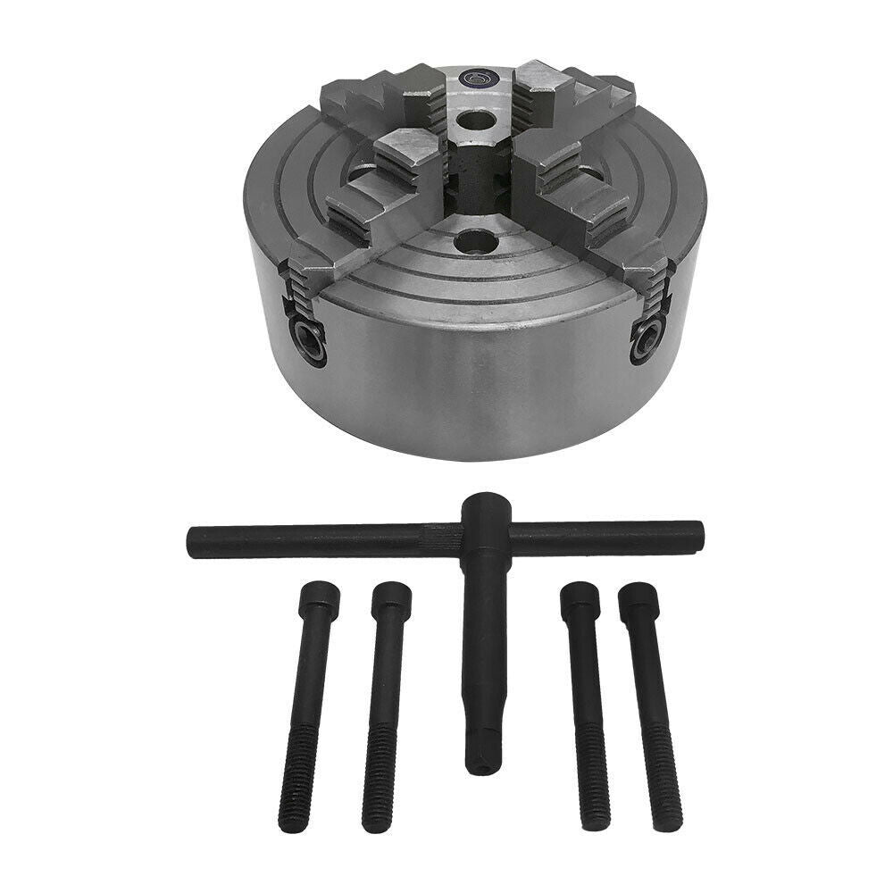 4 Jaw K72-160 Independent Lathe Chuck Ground Hardened Lathing Milling ...