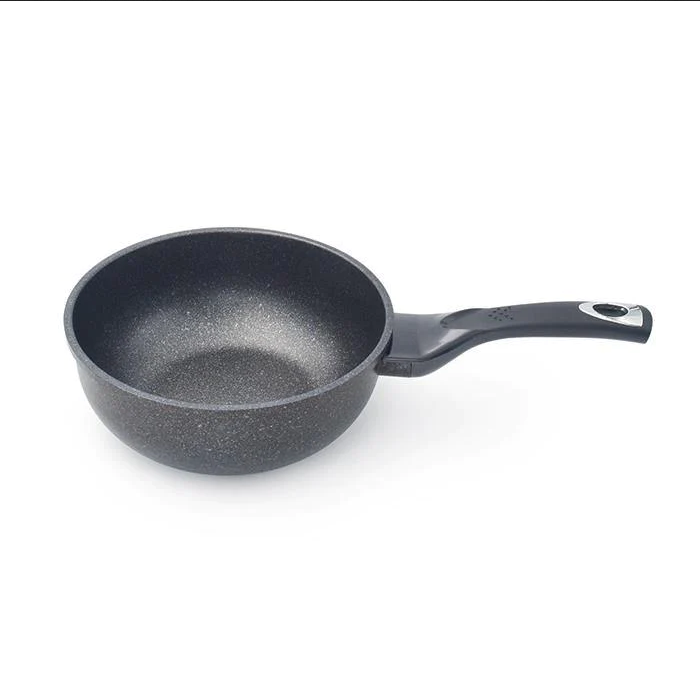 Wok Non-Stick Cooking Frying Pan Pot, 5 Layer Marble Coating, MADE IN ...